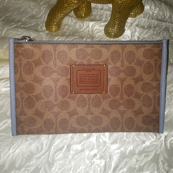 Coach | Bags | Coach Monogram Leather Clutch | Poshmark